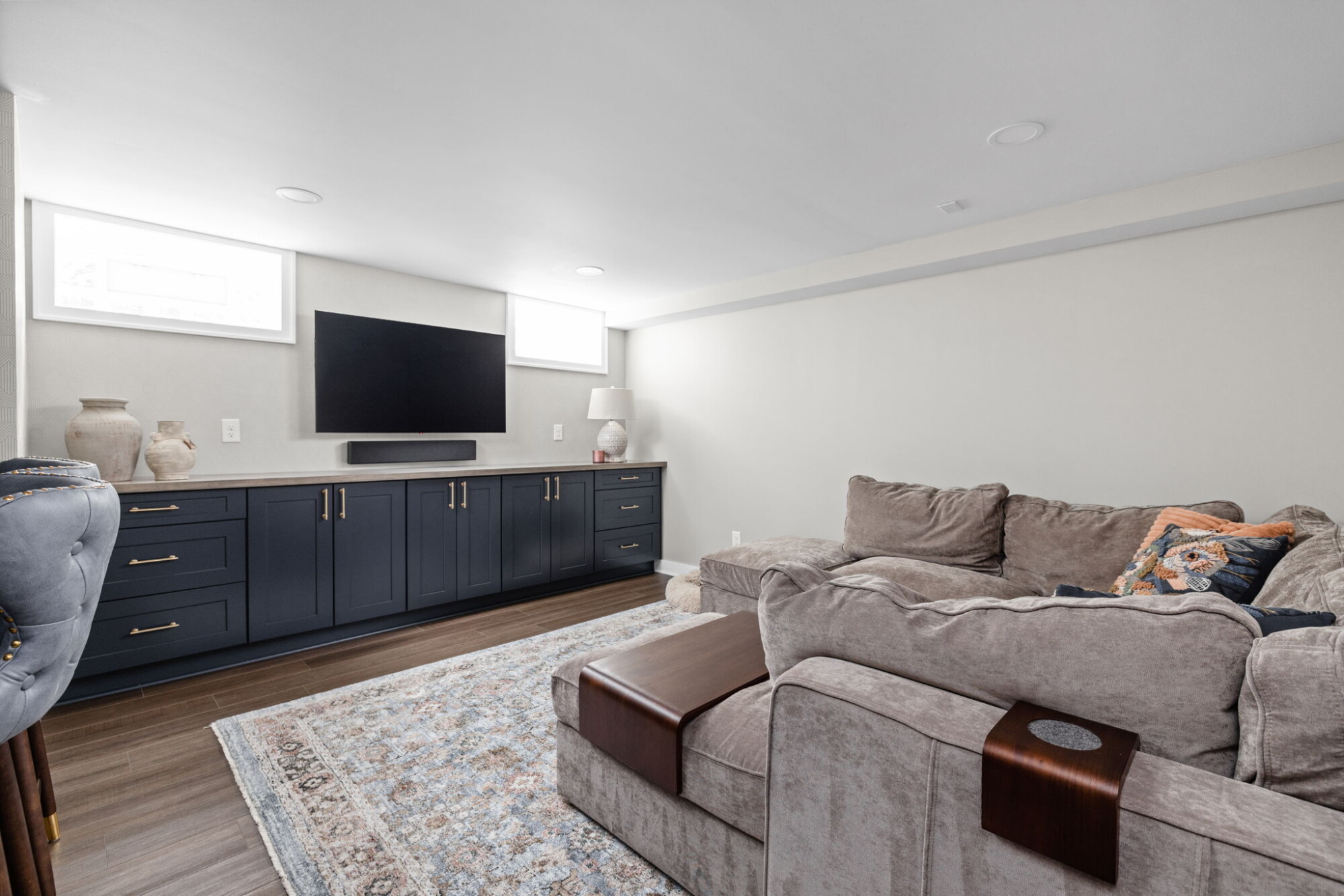 Complete Basement Transformation - Worthington Design & Remodeling