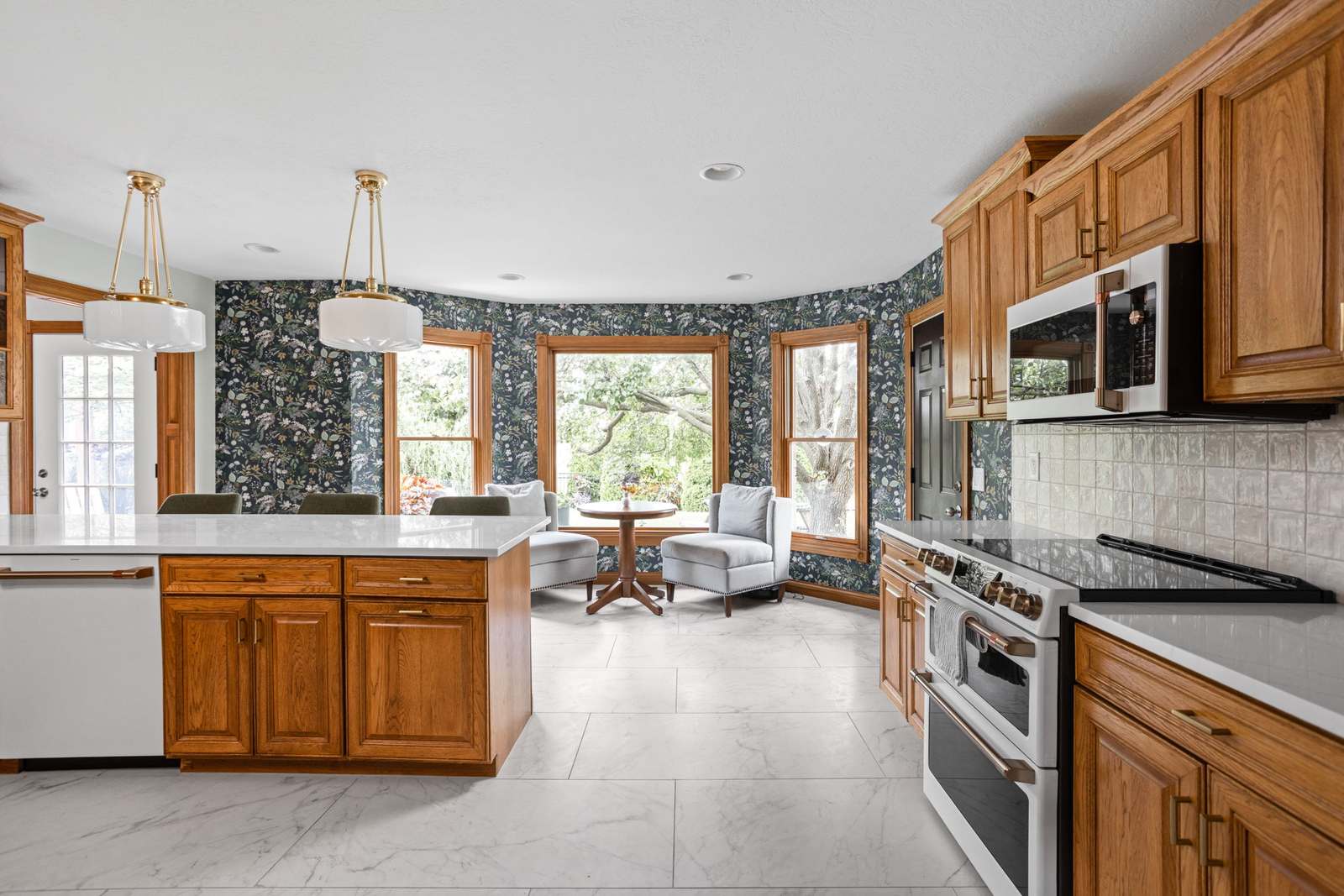 Lebanon IN Kitchen Remodel with Repurposed Oak Cabinets